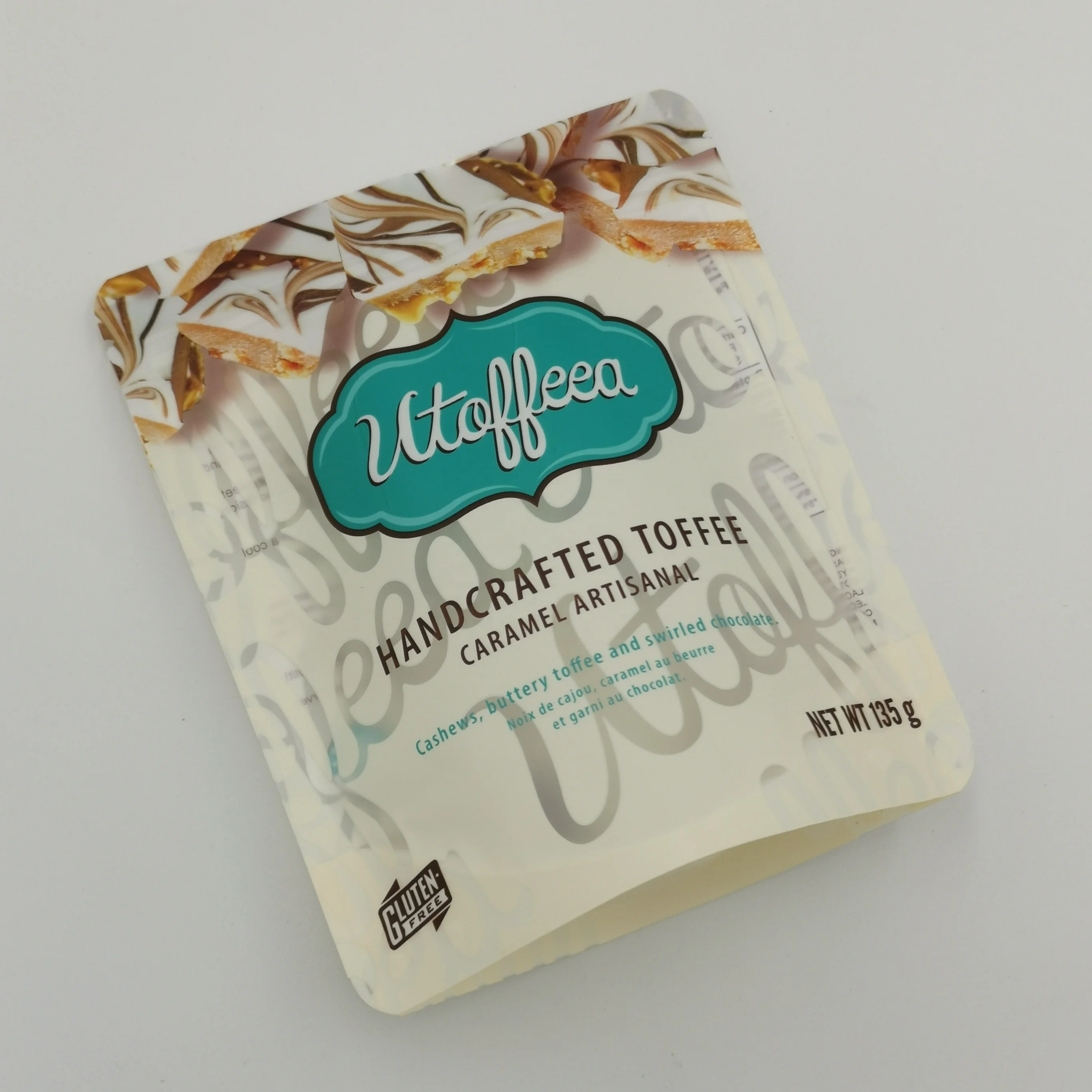 135g 200g 300g Candy Suger Snack Custom Food Packaging Zip Seal Stand Up Pouches Matt Stand Up ...