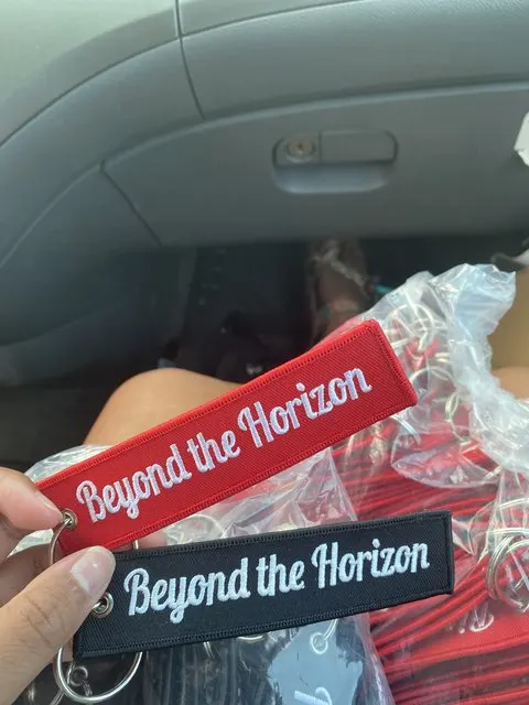 Woven Label Keychains Logo Gift Key Chain Name Car Sublimation ...