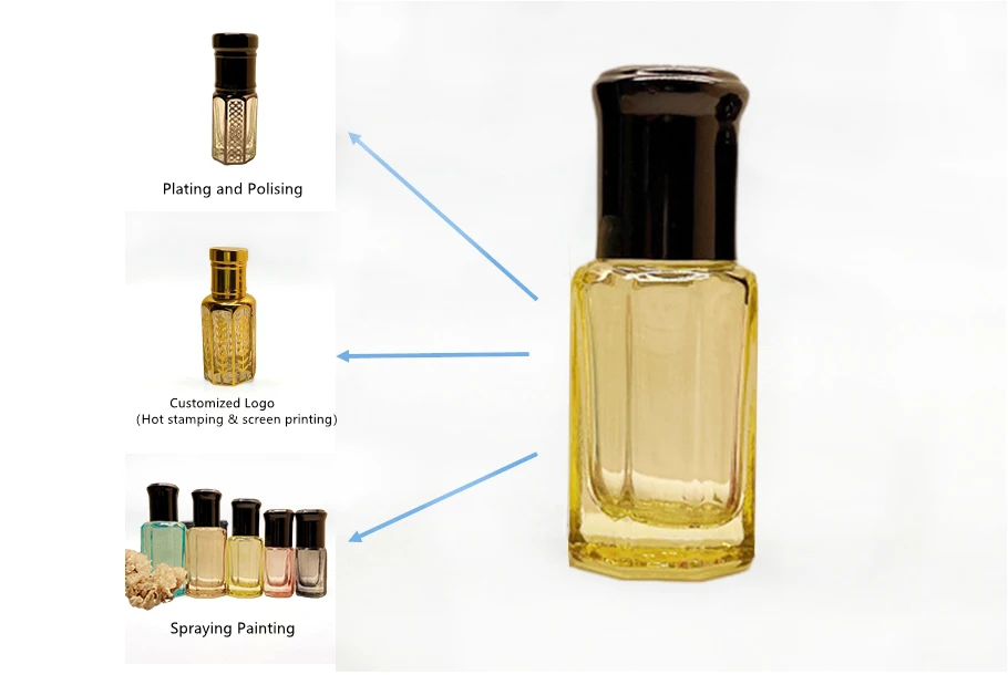 Custom Luxury Empty Essential Oil Tola Attar Bottles Boxes