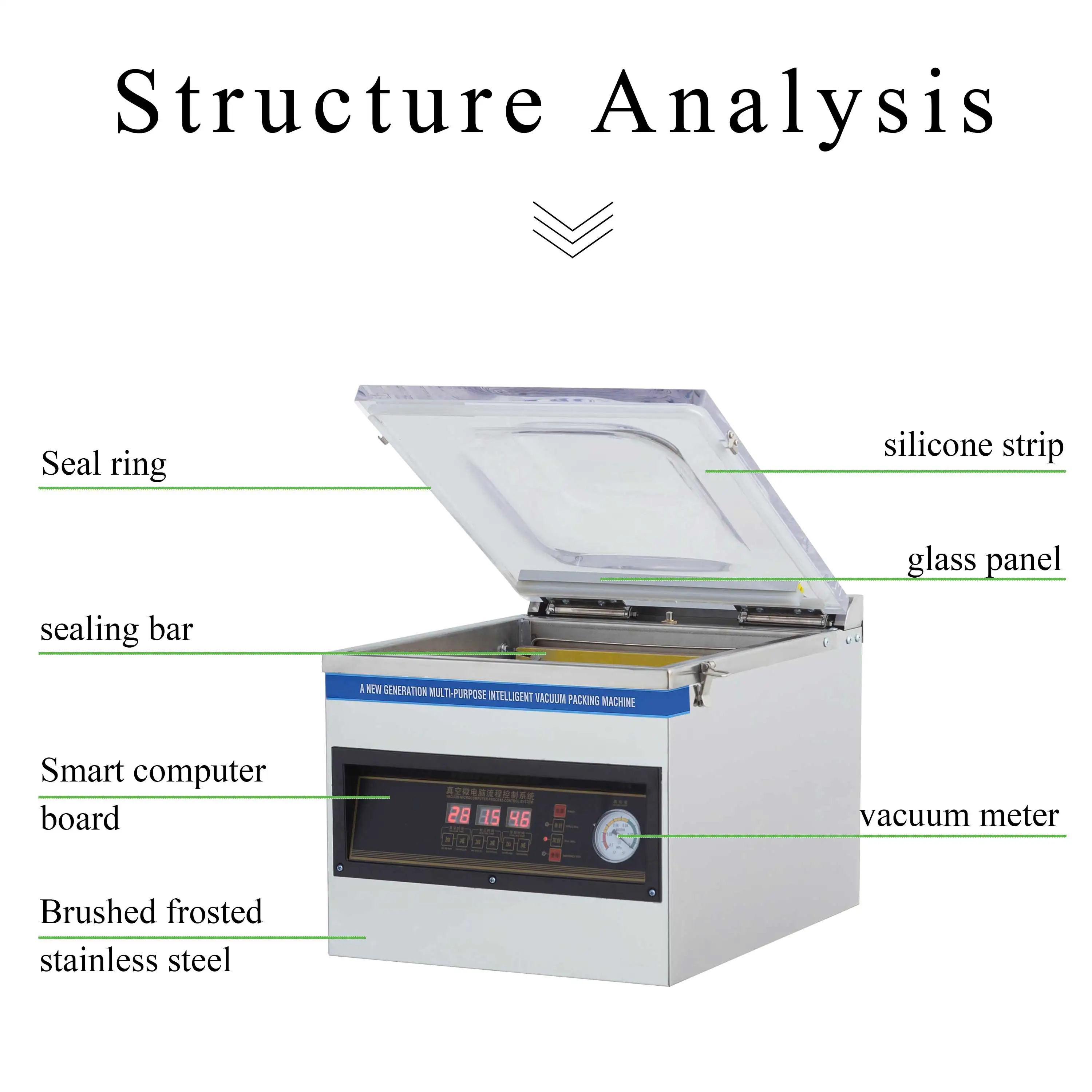 Automatic Industrial Table Top Vacuum Packer Food Foodsaver Vaccum ...