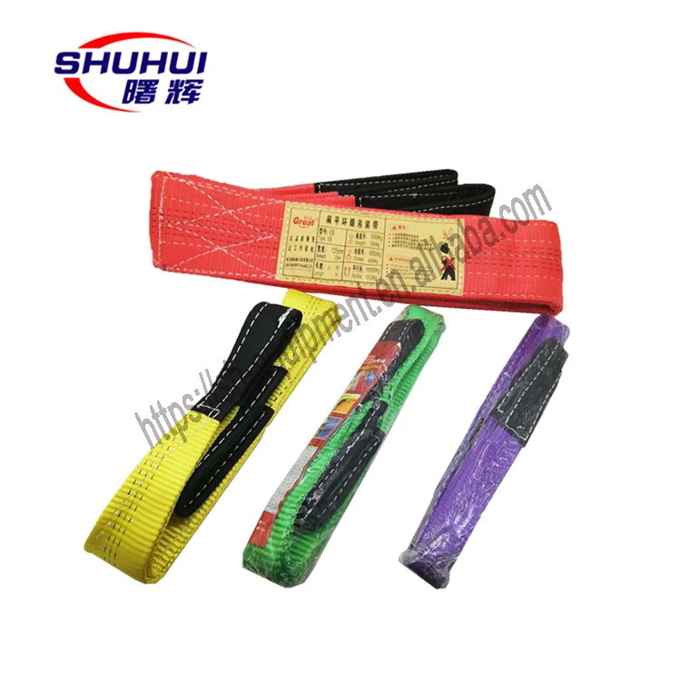 40t Polyester Lifting Belt Round And Flat Sling Color Code Lifting ...