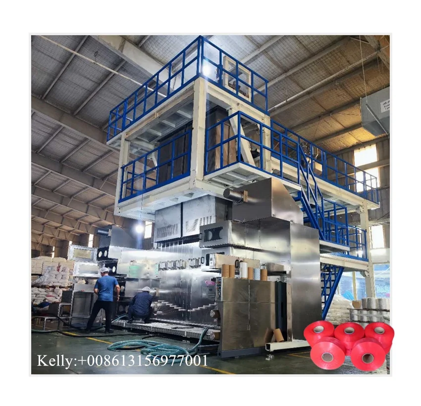 pp fiber extruder filament production line / textile fdy multifilament ...