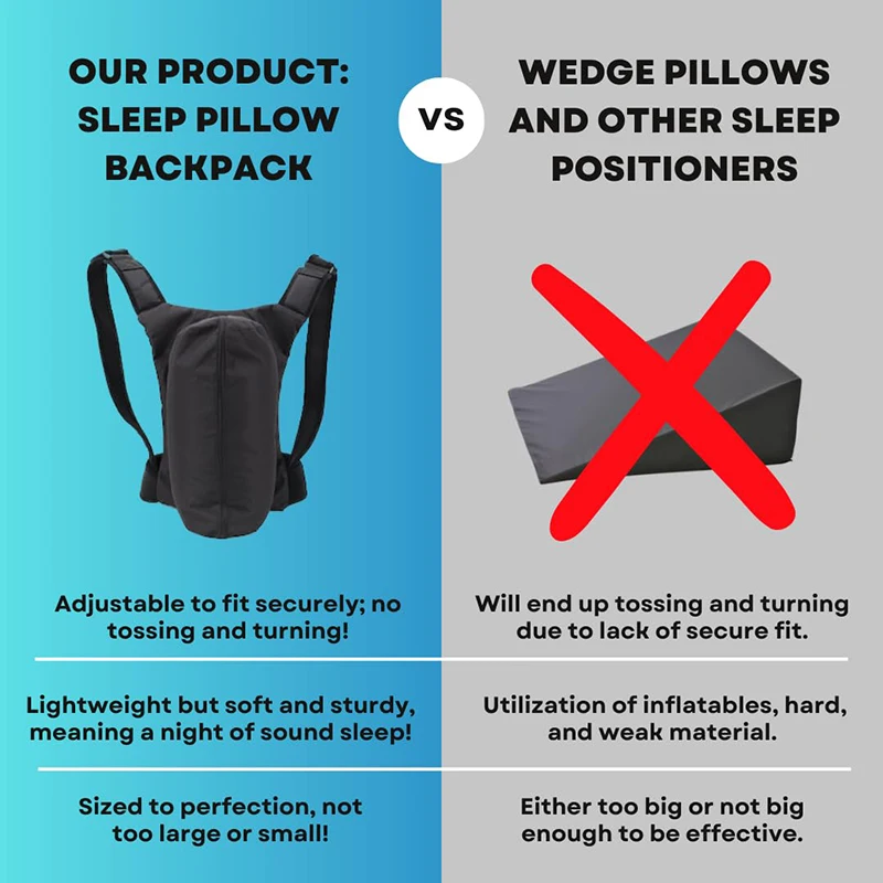 Sleep Apnea Pillow Aid & Snore Relief Device - Side Sleep Position