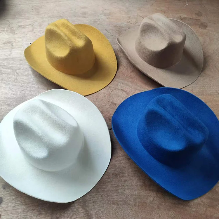 Wholesale Custom Australian Wool Felt Cowboy Hats With Adjustable ...