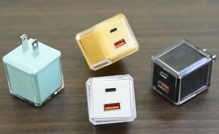 Transparent Power Adapter Usb C Pd Fast Charging Block 20w Type C Wall ...