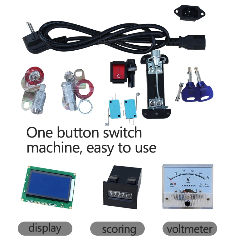 Coin Operated Claw Doll Machine Gantry with Claw Parts
