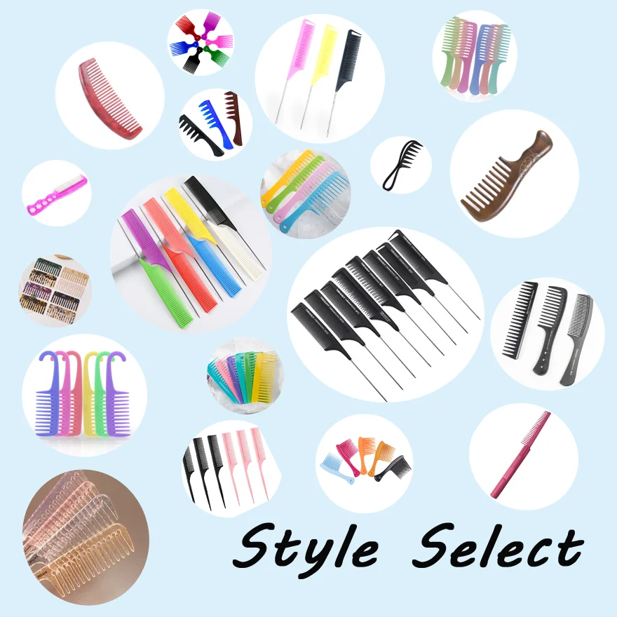 Vellen Set 3 Sizes Premium Tail Professional Pro Blonde Combs For Salon ...