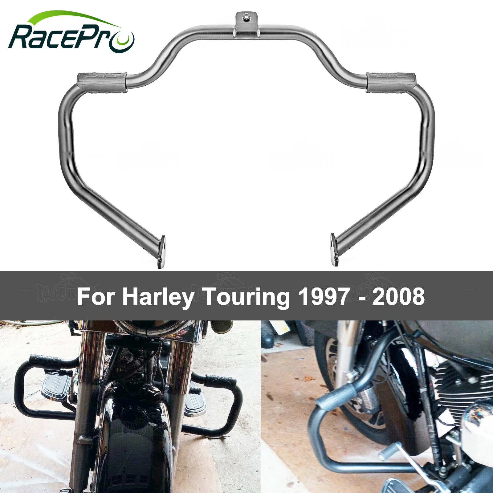 Racepro Motorcycle Front Engine Guard Highway Crash Bar For Harley ...