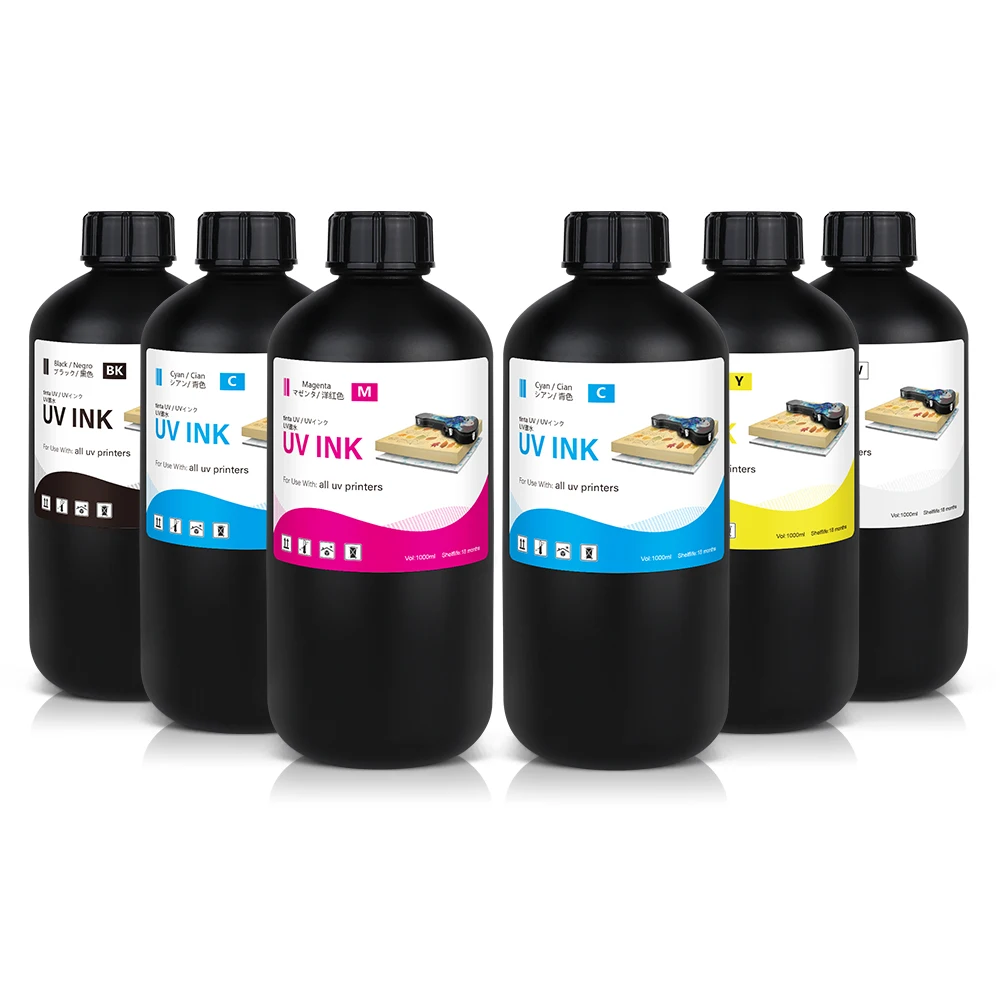 1000ml Hard Soft Led Uv Ink For Epson I3200 Xp600 I1600 Tx800 L805 1390 Dx4 Dx5 Dx7 Dx10 Uv ...