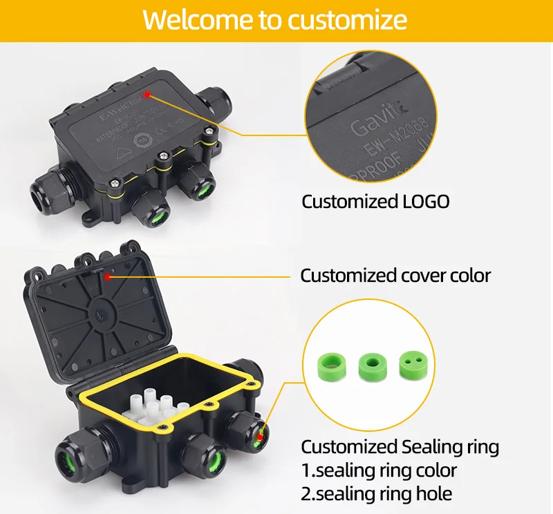 Outdoor Weatherproof Box For Electrical Connections Ip68 External ...