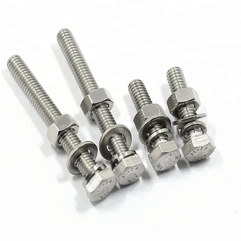Aisi 316 Ss Bolts Nuts M4-m64 Din933 Din931 A193 B8 Ss316/ss316l Grade ...