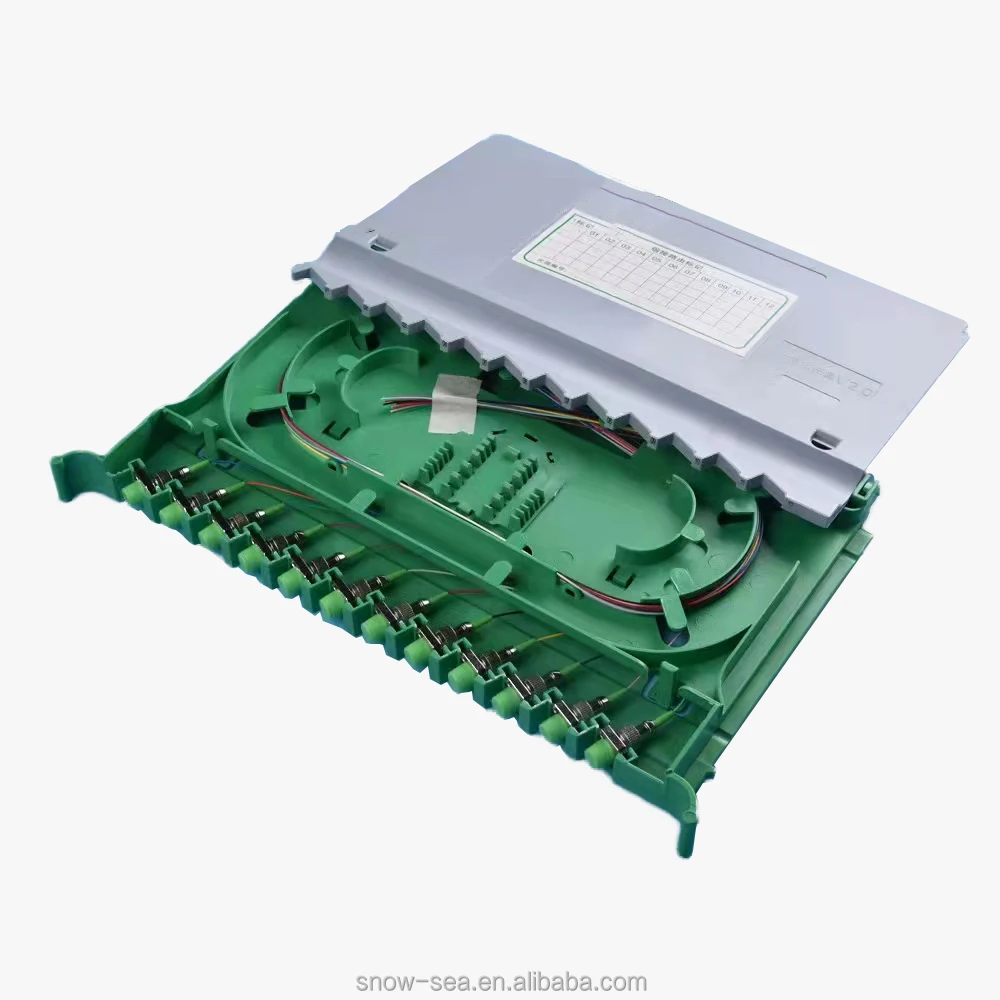 12 Port Fiber Optic Splice Tray with Pigtail and Adapter