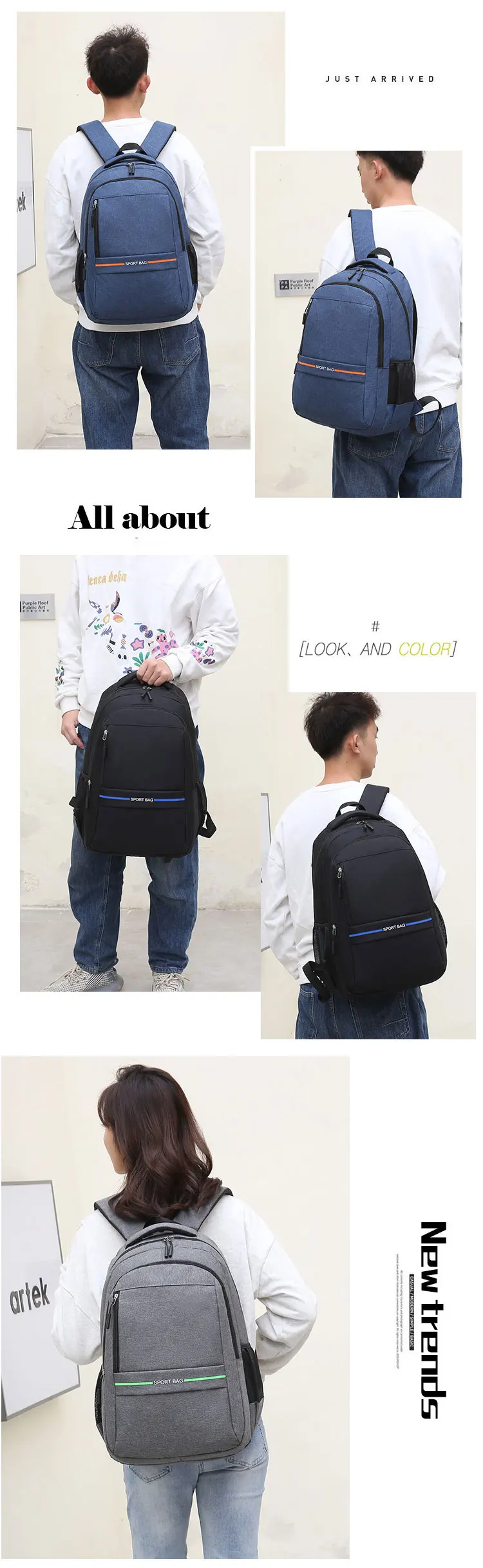 Outdoor Waterproof Students Backpack Outdoor High Quality Travel Hiking ...