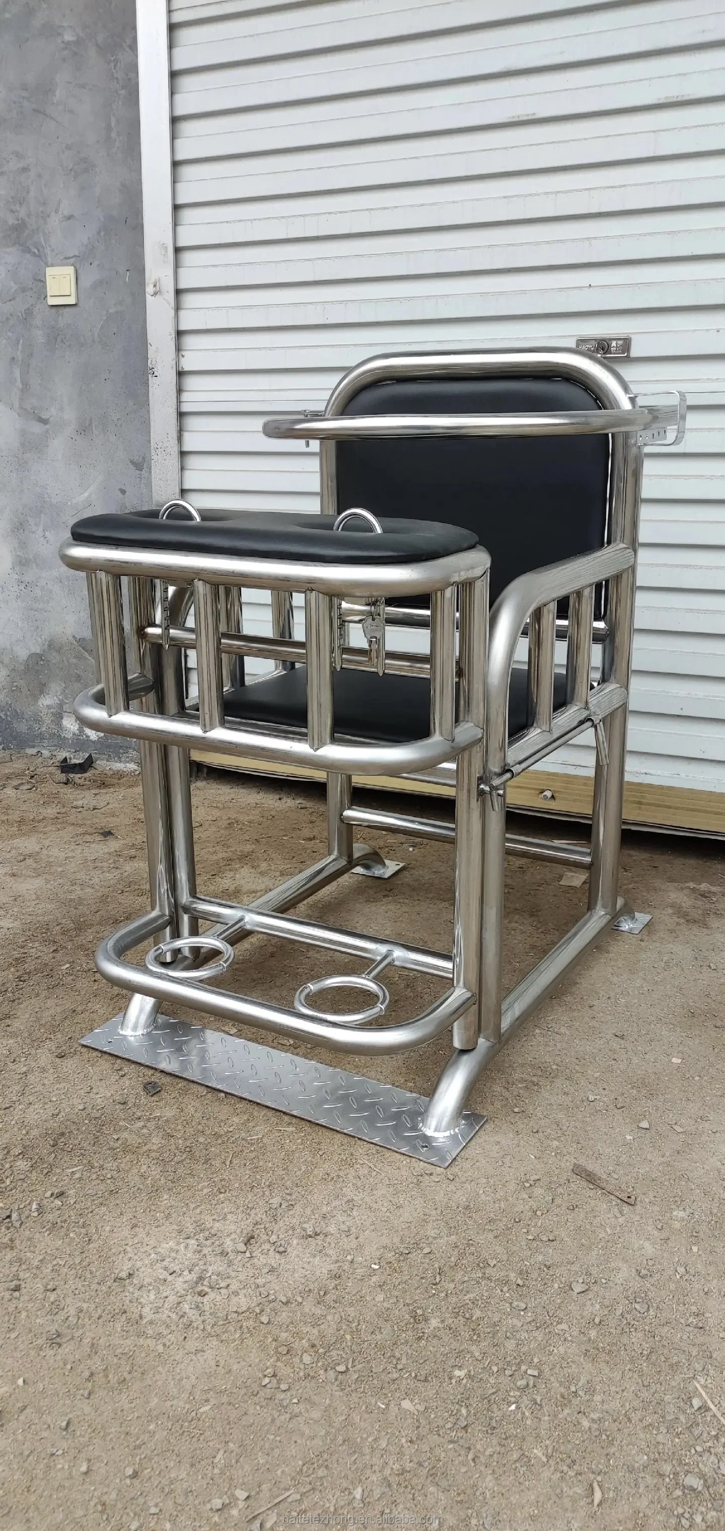 Prison Stainless Steel Interrogation Restraint Chair Manufacturer - Buy ...