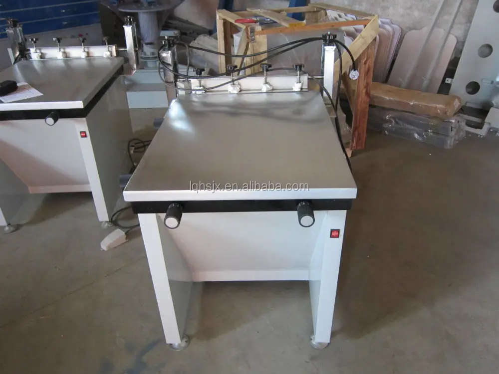 Hss5065-simple Manual Vacuum Screen Printing Unit Flat Bed Screen Printing Machine For Jute Bags ...