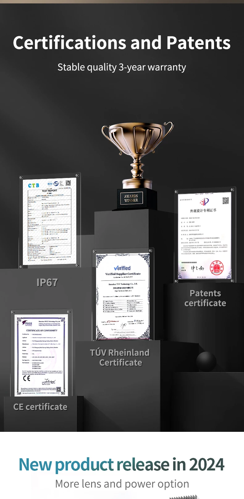 60W LED Projector with Custom Logo Welcome Outdoor Light Gobo Aluminum ...