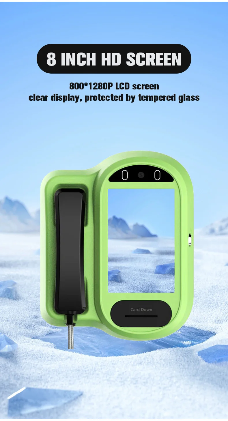 4G Video Phone for School/Jail Android 10 Camera RJ45 Port Facial ...