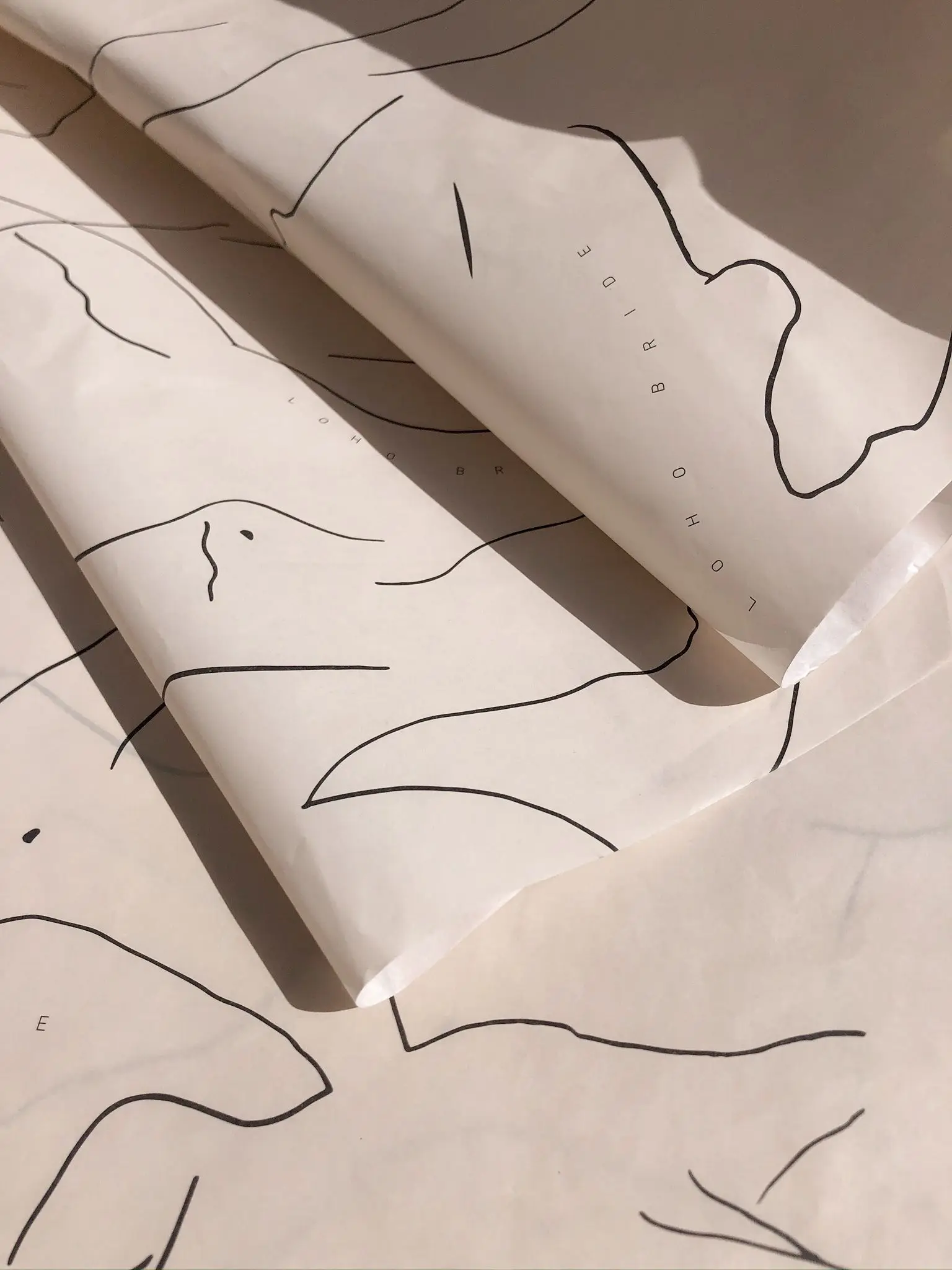 Custom Packaging Clothes Wrapping Tissue Paper Brand Name Printed ...