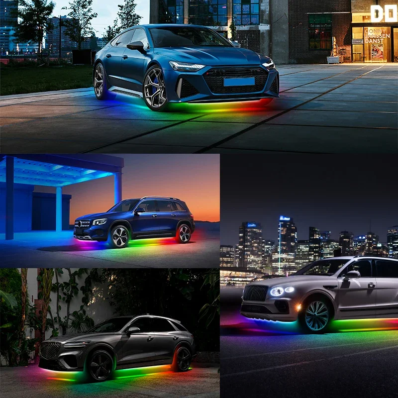High Quality IP68 Waterproof RGB LED Car Underglow Light Kit 6pcs Low ...