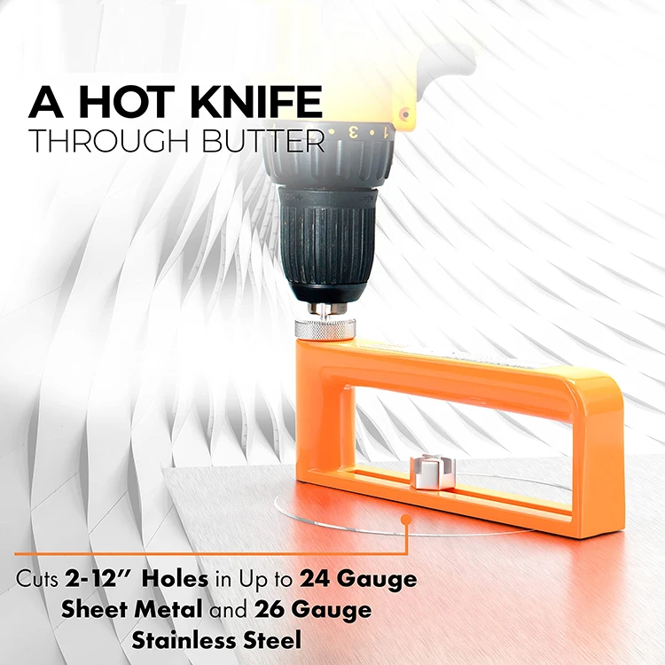 Stainless Steel Adjustable Hole Cutter For Metal Duct Hvac Ductwork ...