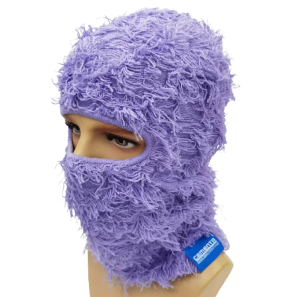 Wholesale Custom Designer Grassy Ski Mask One Hole Knit Full Face Cover ...