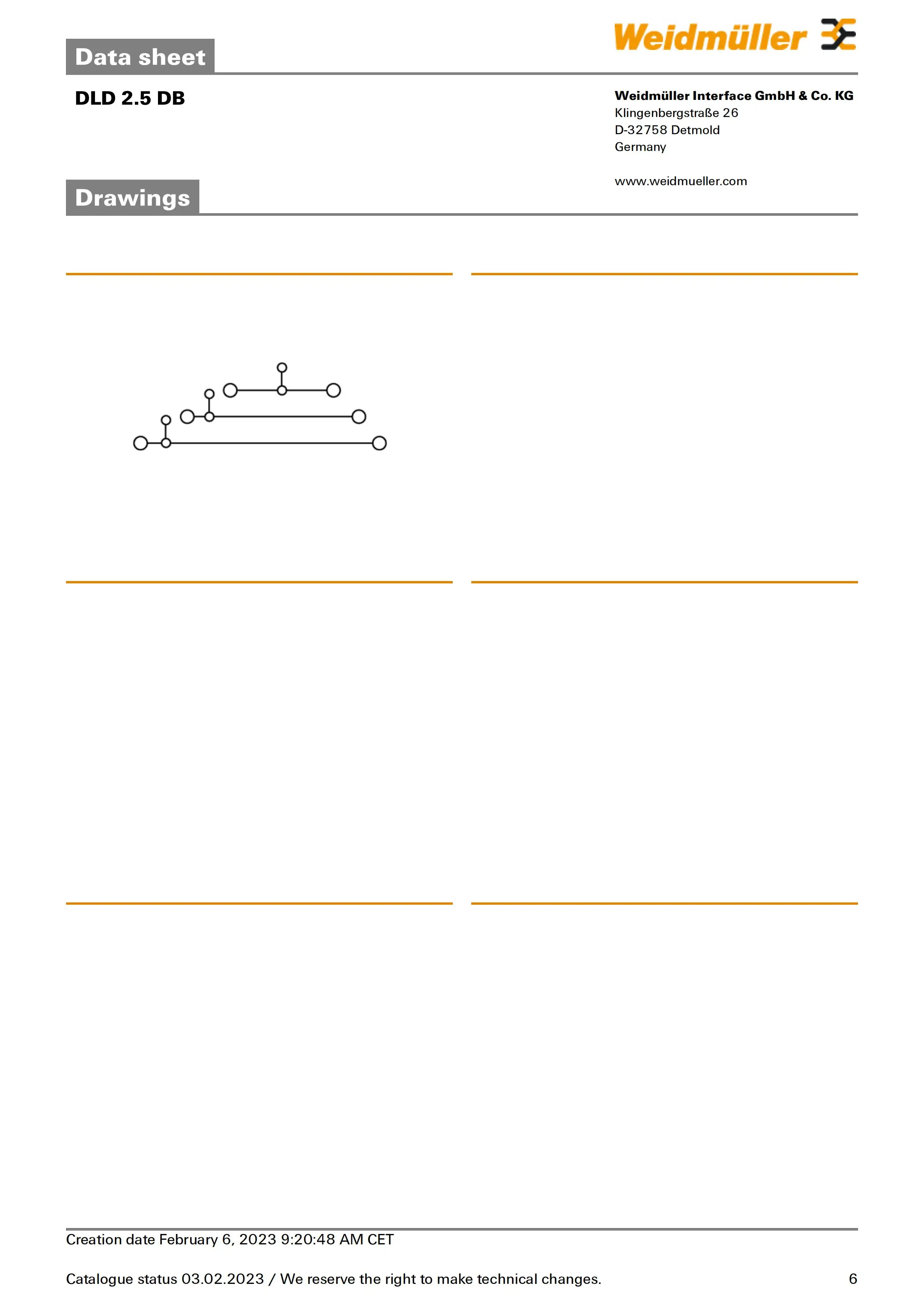 Weidmuller DLD 2.5 DB Terminal Block - Reliable Connectivity