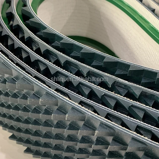 Green Antiskid Inverted Triangle Sawtooth Pattern Conveying Pvc ...