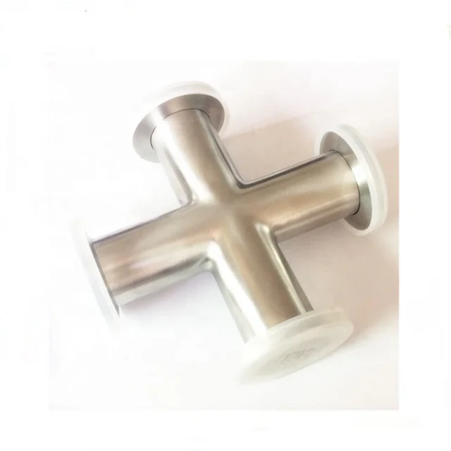Stainless Steel Vacuum Pipe Fittings Kf16 Kf25 Kf40 Kf50 4-way Cross ...