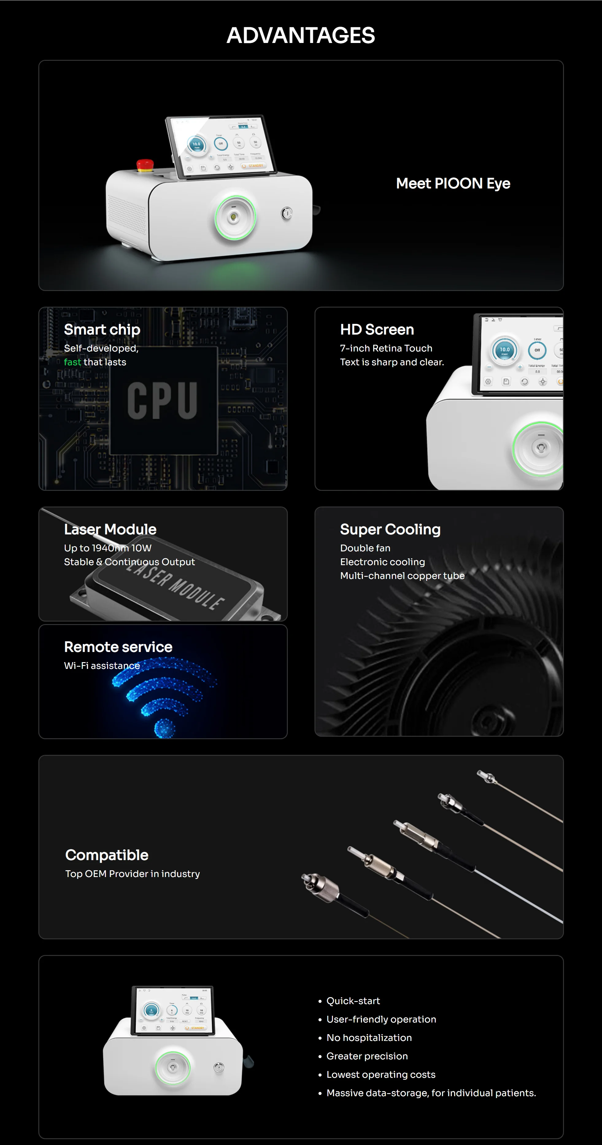 PIOON Endolifting Laser 1470nm & 980nm Liposuction Machine - Non ...