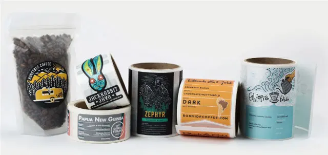 Custom Logo Circle Packaging Sticker Printing Vinyl Waterproof Food ...