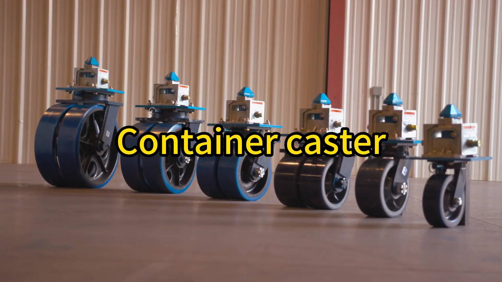 Super Heavy Duty Castor Wheels Rubber Tire Iso Shipping Container ...