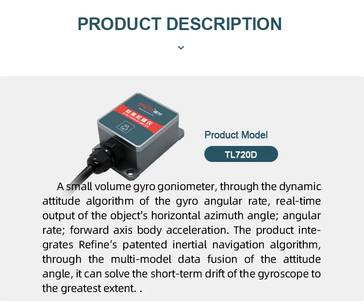 Tl720d Gyroscope Sensor Heading Measuring Mems Inertial Sensor 3d Digital Compass With Dual Axis ...