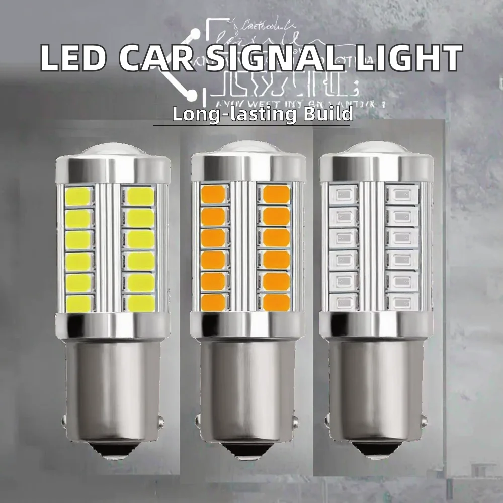 Ba15s 1156 LED Signal Light for Cars 12V 5730 33SMD Red White Yellow ...