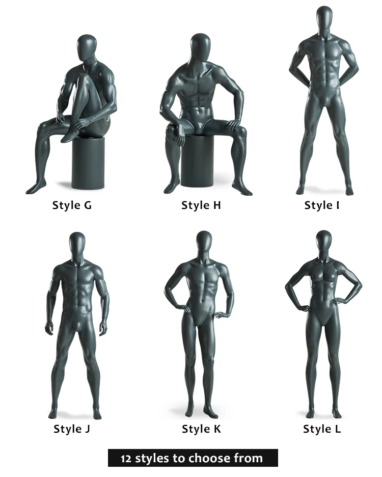 Sport Mannequin - Muscular Male and Female for Display
