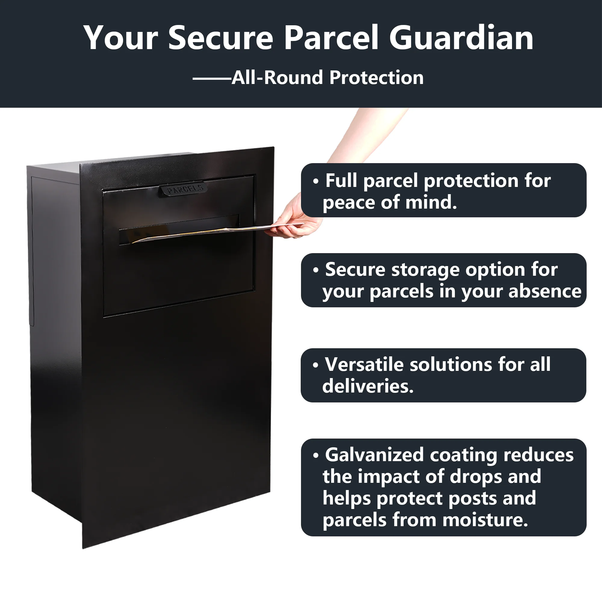 Decorative Lockable Parcel Delivery Box Custom Brick-in Mailbox Outdoor ...