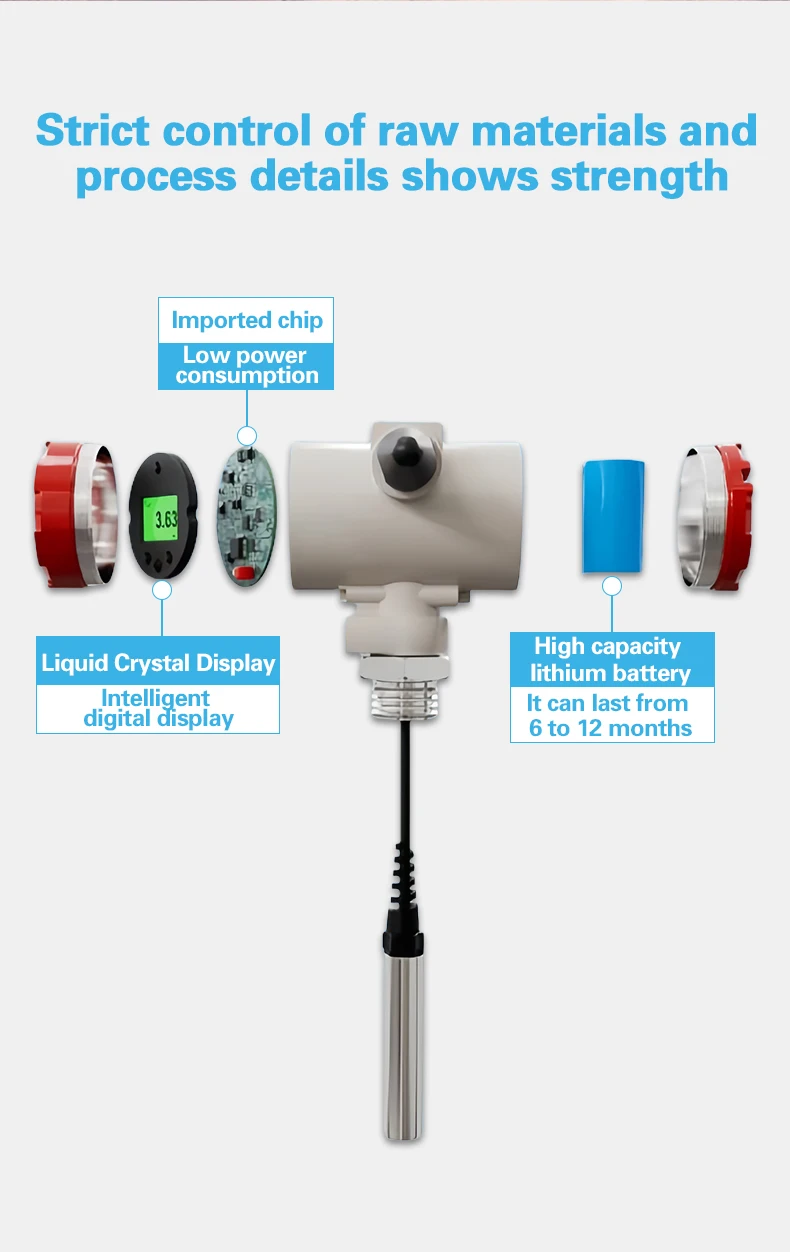 Wireless 4g Liquid Level Transmitter Remote Fire Tank Water Level ...