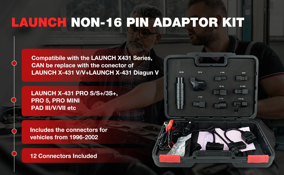 Launch Non-16 Pin Adapter Kit for OBD1 Car Diagnostics
