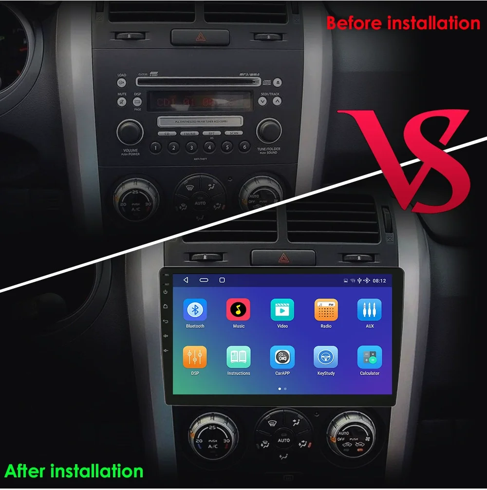 IPS HD Touch Screen Car Radio 5G WiFi Android 13 Car Stereo Radio for ...