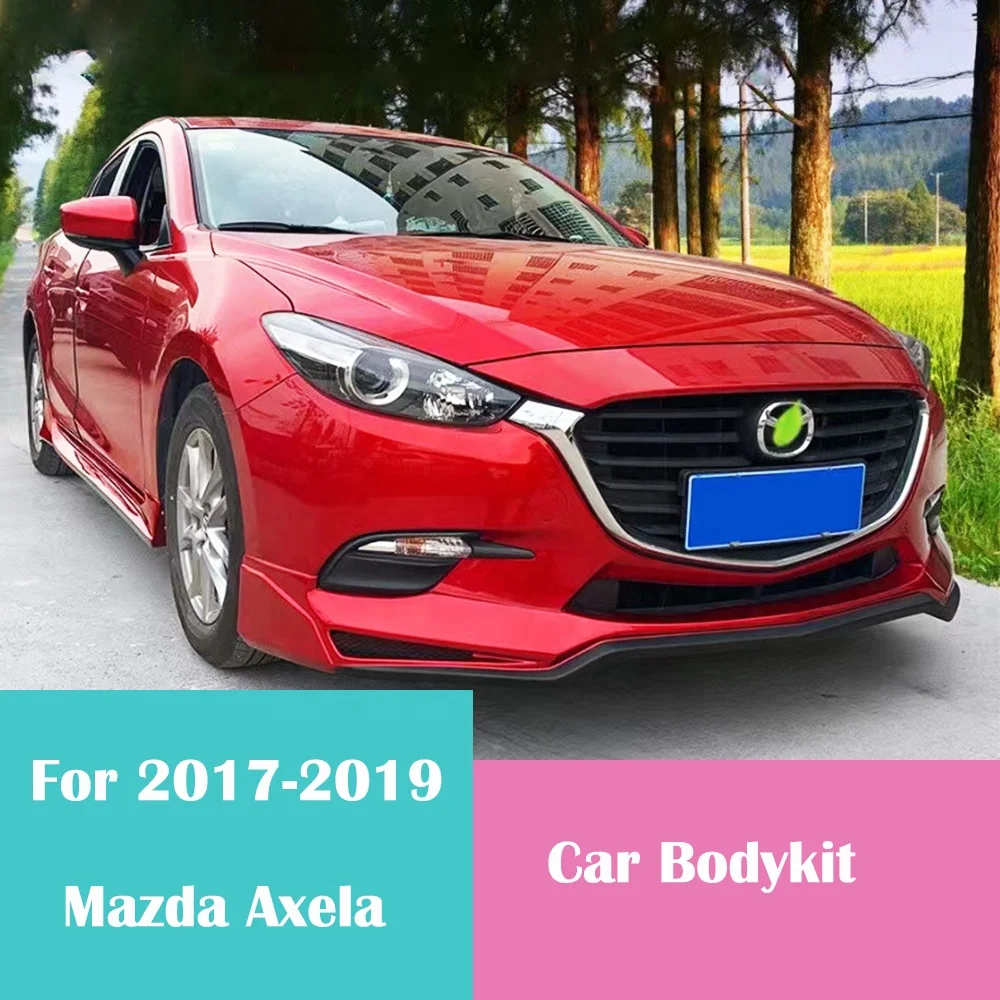 Mazda 3 Axela Body Kit - Front Lip & Side Skirts - PP Plastic OEM