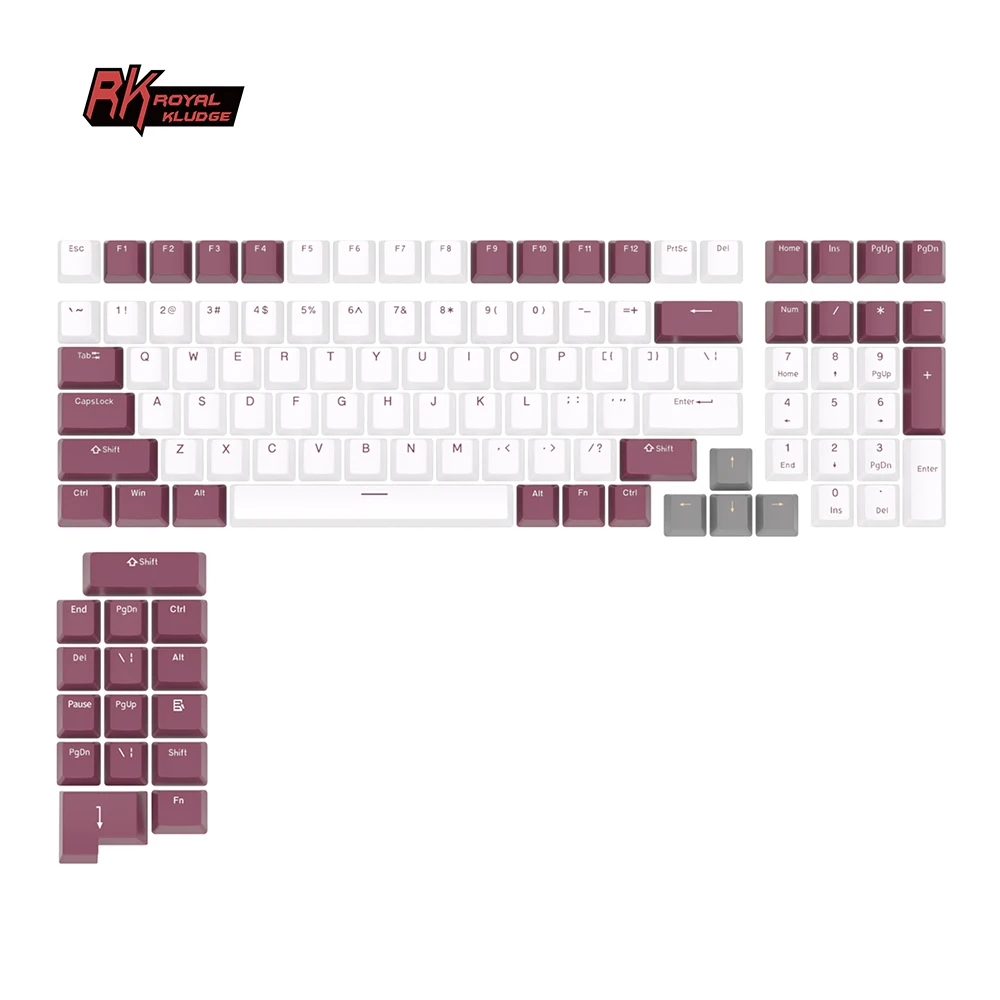 Royal Kludge Custom Three-color 115 Keys Pbt Dye Sublimation Full Set ...
