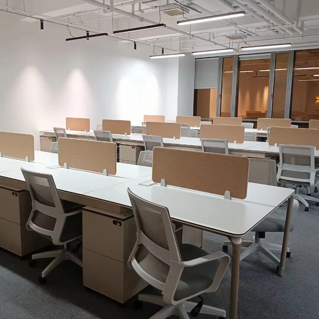 Staff Office Desk Manual Screen Partition Finance Modular Office Work ...