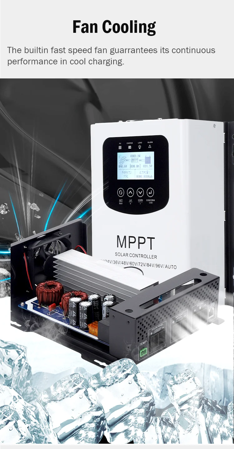 Smart Mppt Charge Controller 30a 50a 60a 80a Solar Controller 12v/24v/48v Pv Voltage 230v Max ...