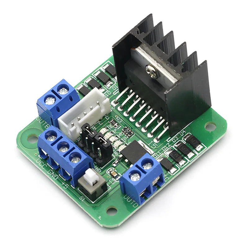 L298n Dual H Bridge Dc Stepper Motor Driver Controller Module Green ...