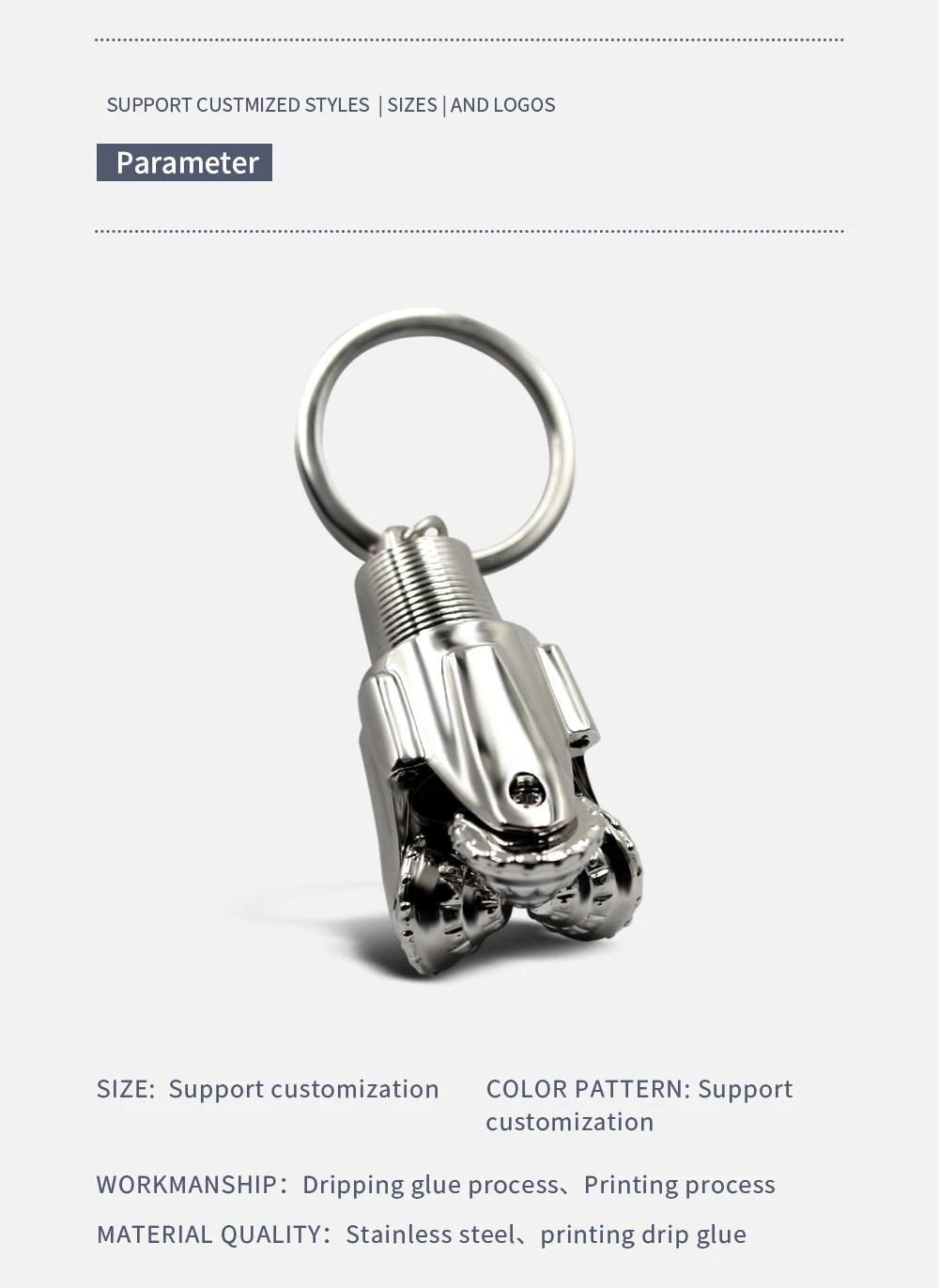 Custom Drill Bit Keychain - Unique Oilfield Souvenir
