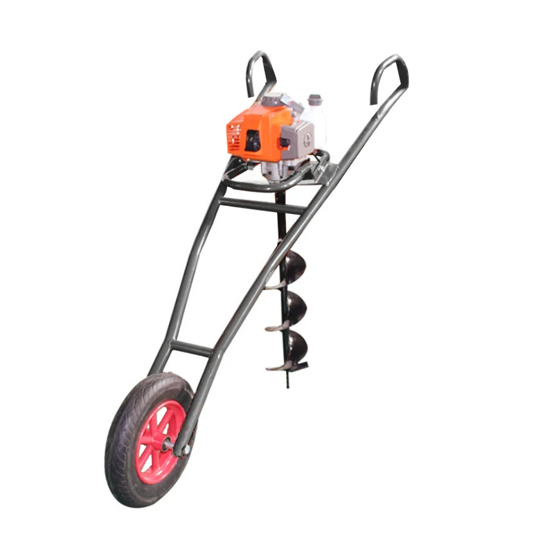 AG63-DC 63.3cc Hand Push Gasoline Ground Earth Auger Post Hole Digger ...