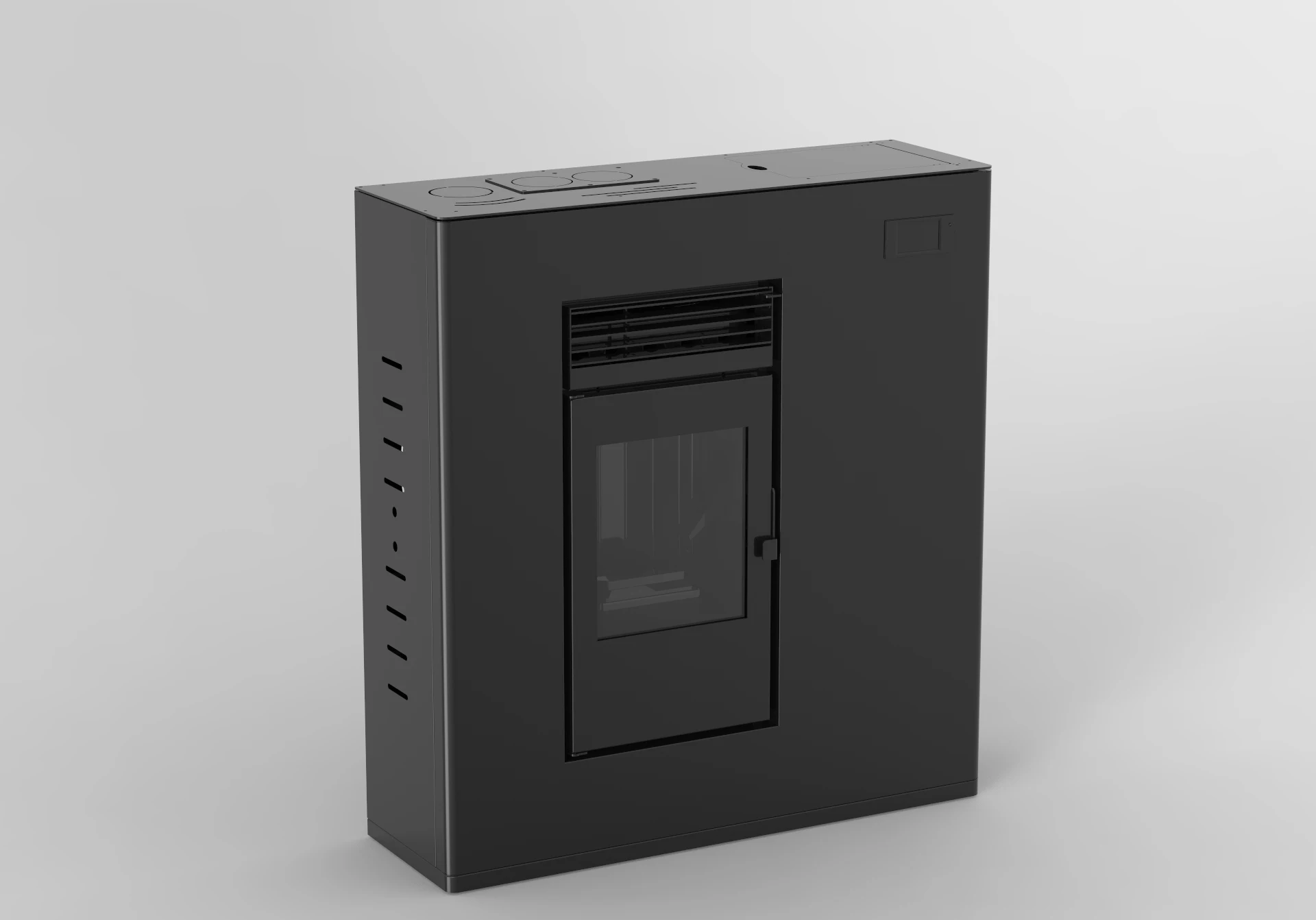12kw Ducted Freestanding Biomass Wood Pellet Stove With Remote Control ...