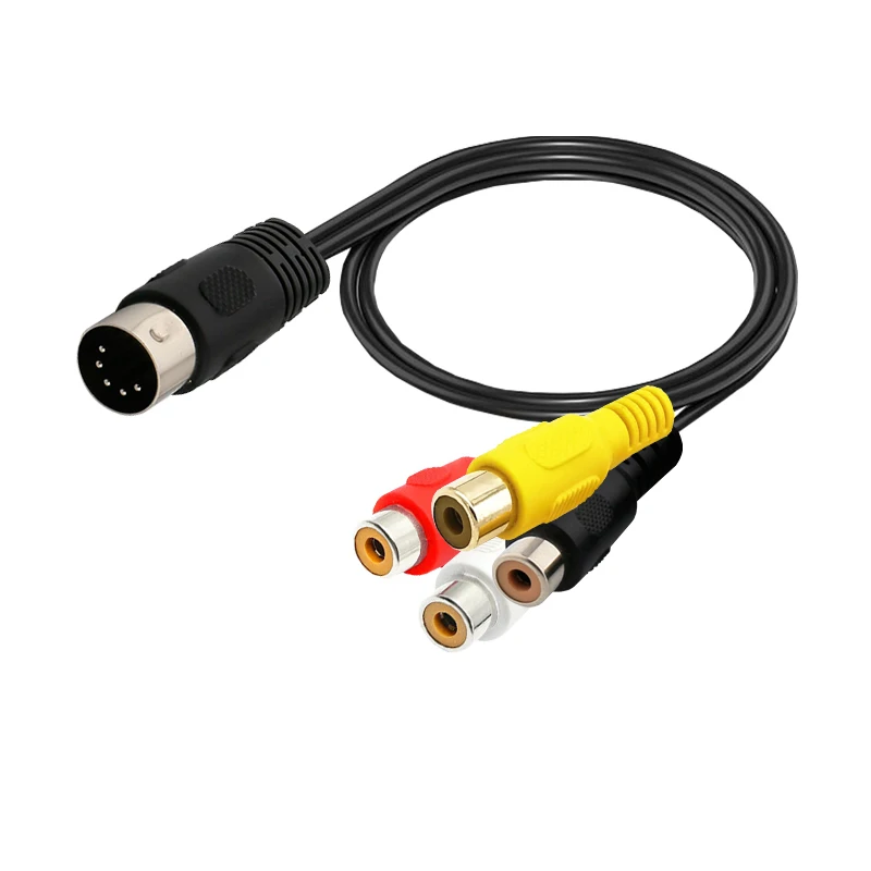 Custom female 6-pin Mini din cable 6-pin din to rca cable 8-pin Mini ...