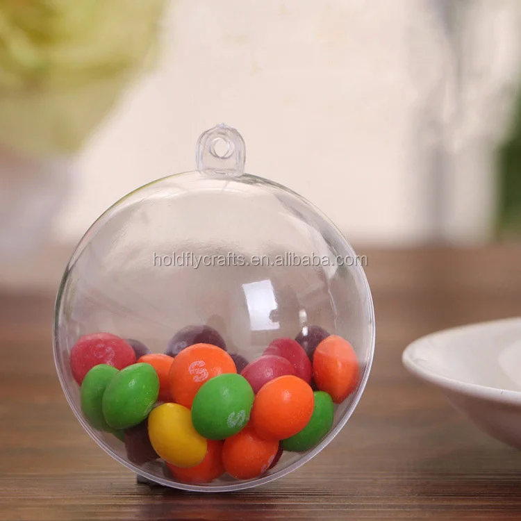 Diy Fillable Transparent Christmas Ornaments Craft Ball 2cm To 25cm ...