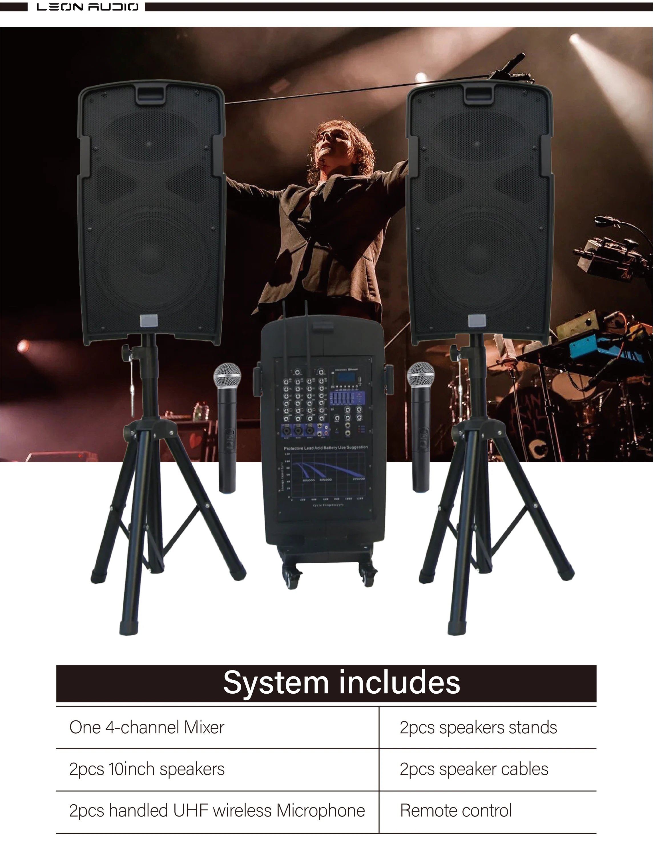 Portable PA System - High-Quality Audio with Wireless Mic