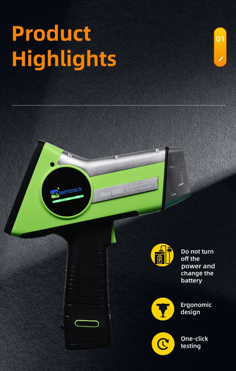 Premium Quality Hot Plug Gold Metal Mineral Testing Handheld Xrf ...